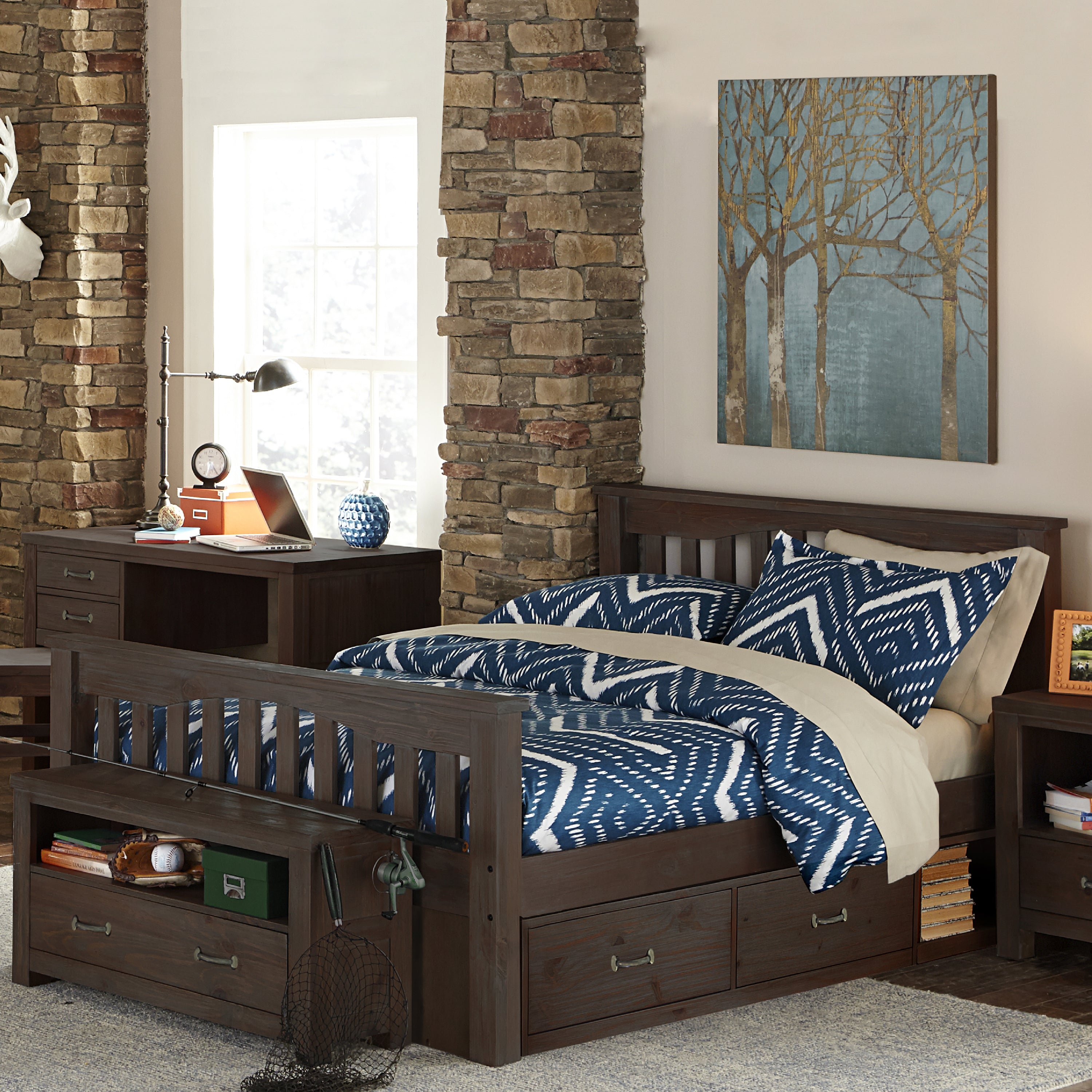 Hillsdale furniture charlie captains storage bed store